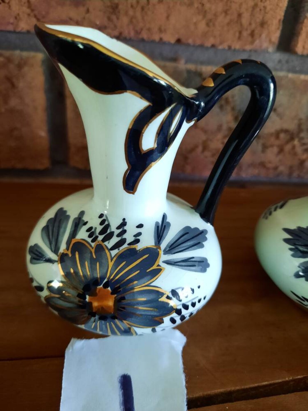 Vintage Dutch Pottery, Gouda, Vase, Colourful Flowers, Metallic ...