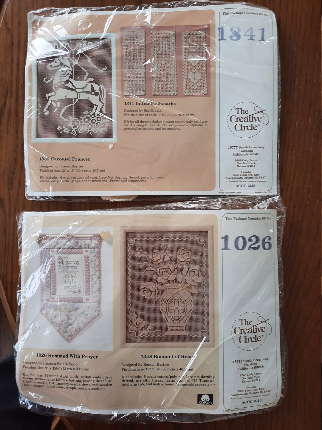 CLEARANCE Creative Circle Embroidery Kits, Counted Cross Stitch, Lace ...