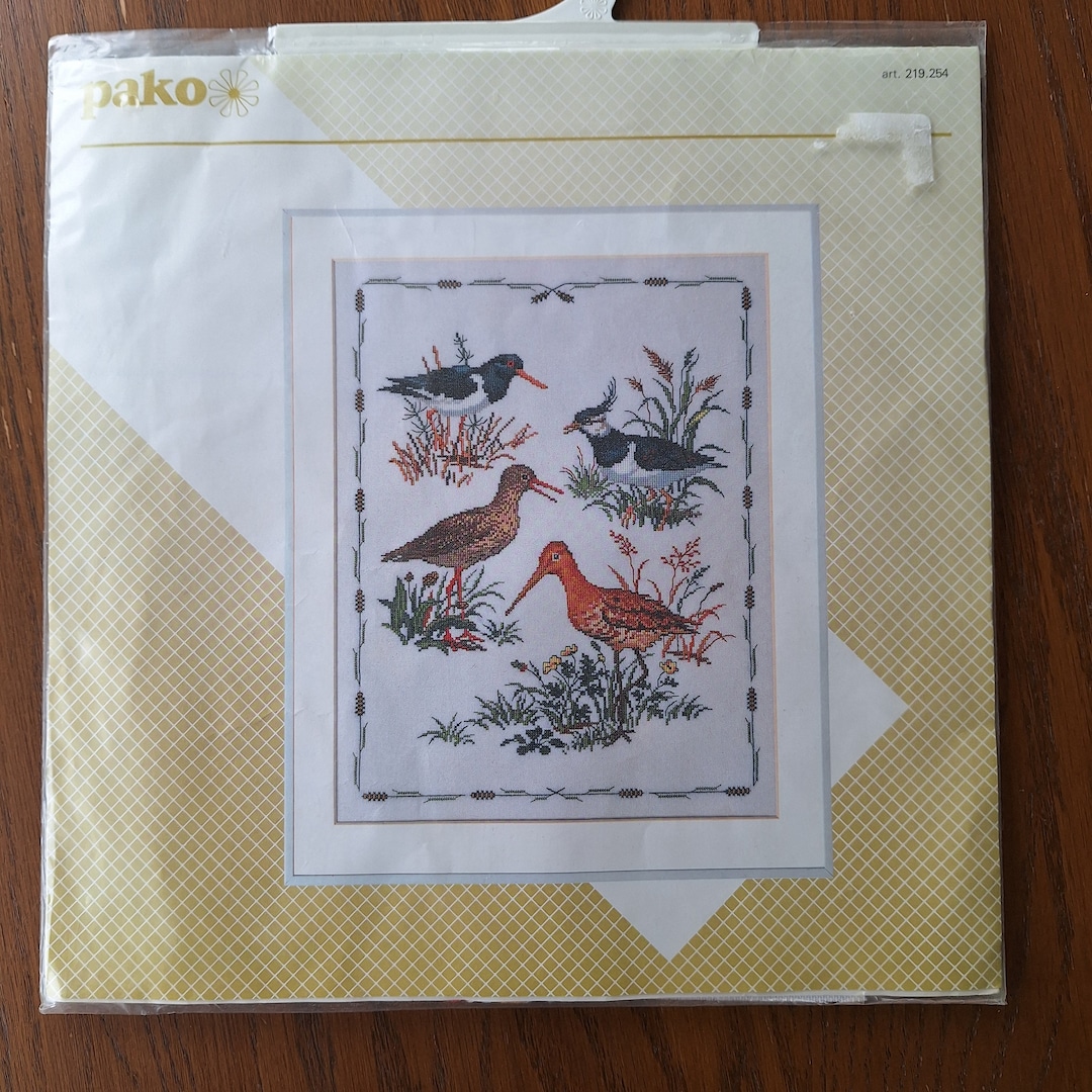 Bird, Pako Counted Cross Stitch Kit, DMC, Made in Holland - Etsy