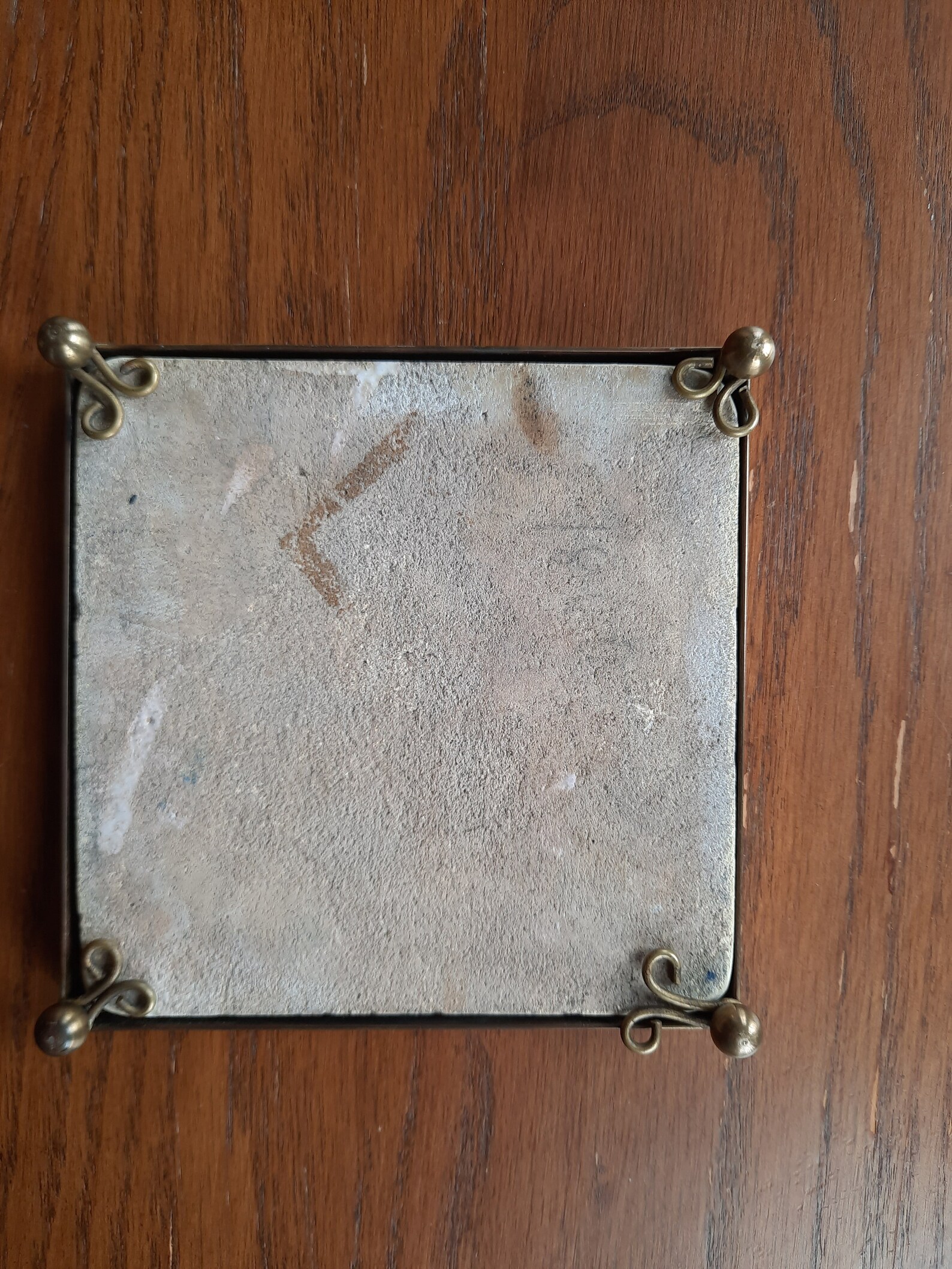 Delft Trivet, Old Delft Tile, Church, House, Metal Frame With Legs - Etsy