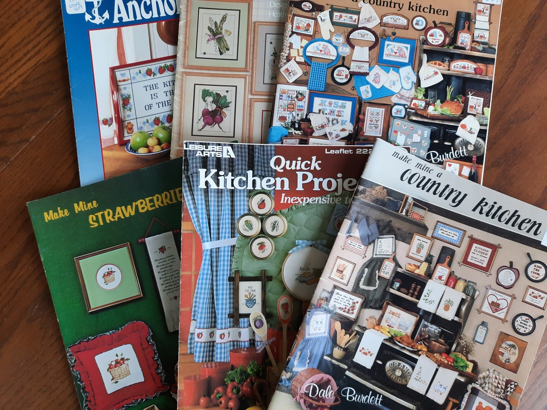 CLEARANCE Kitchen Counted Cross Stitch Patterns, Vintage, Choice ...