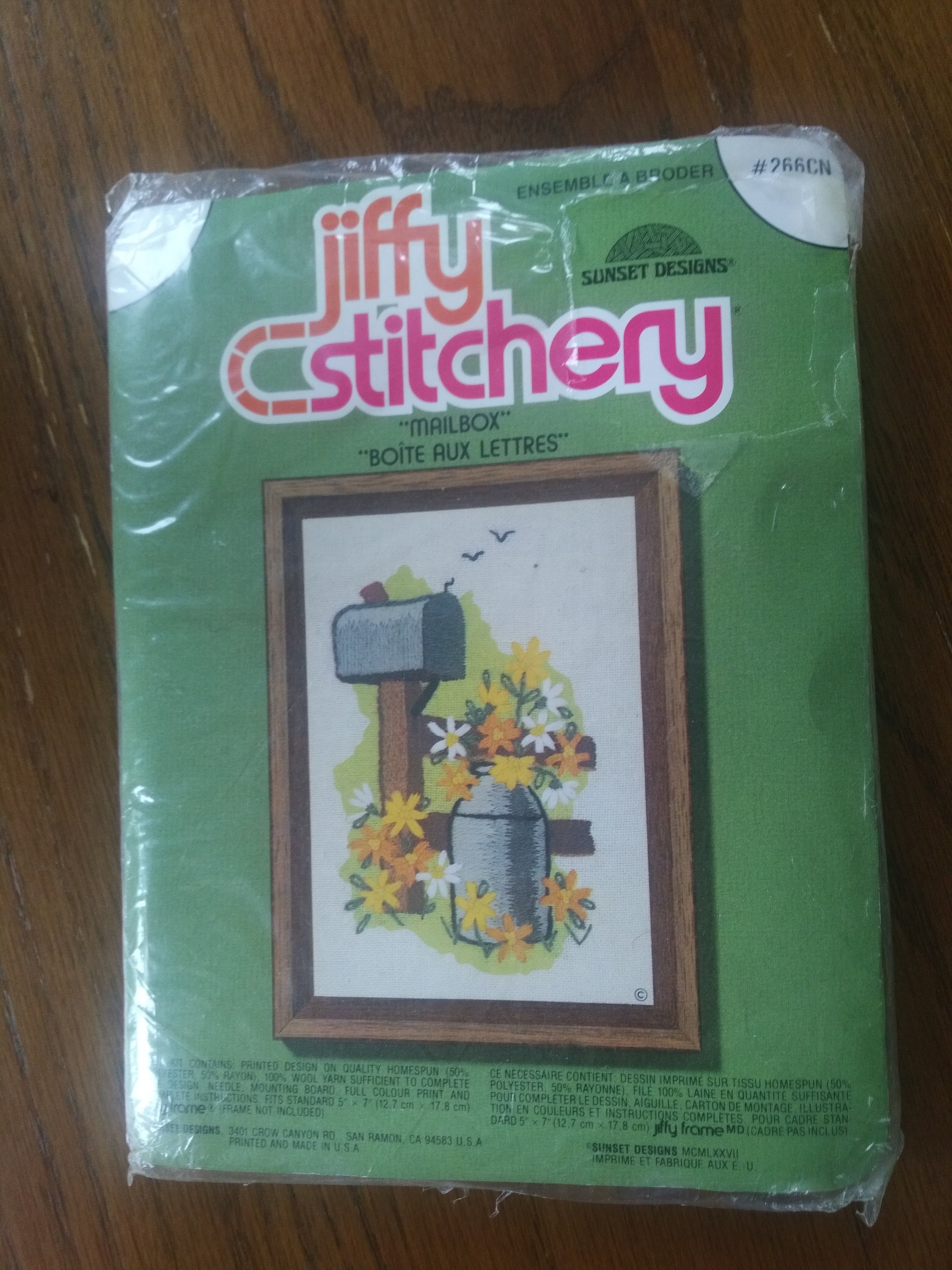 Jiffy Stitchery Mailbox Crewel Embroidery Kit Needlepoint | Etsy
