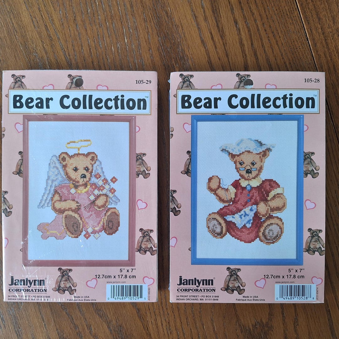 Bear Collection Janlynn Counted Cross Stitch Kits, Frame Included ...