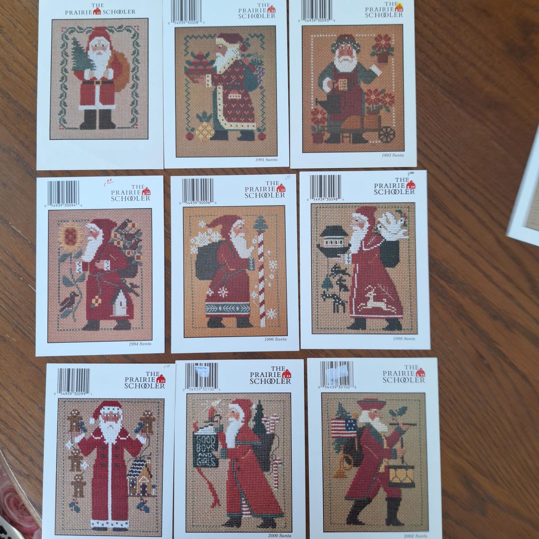 Prairie Schooler, Santa Counted Cross Stitch Patterns - Etsy