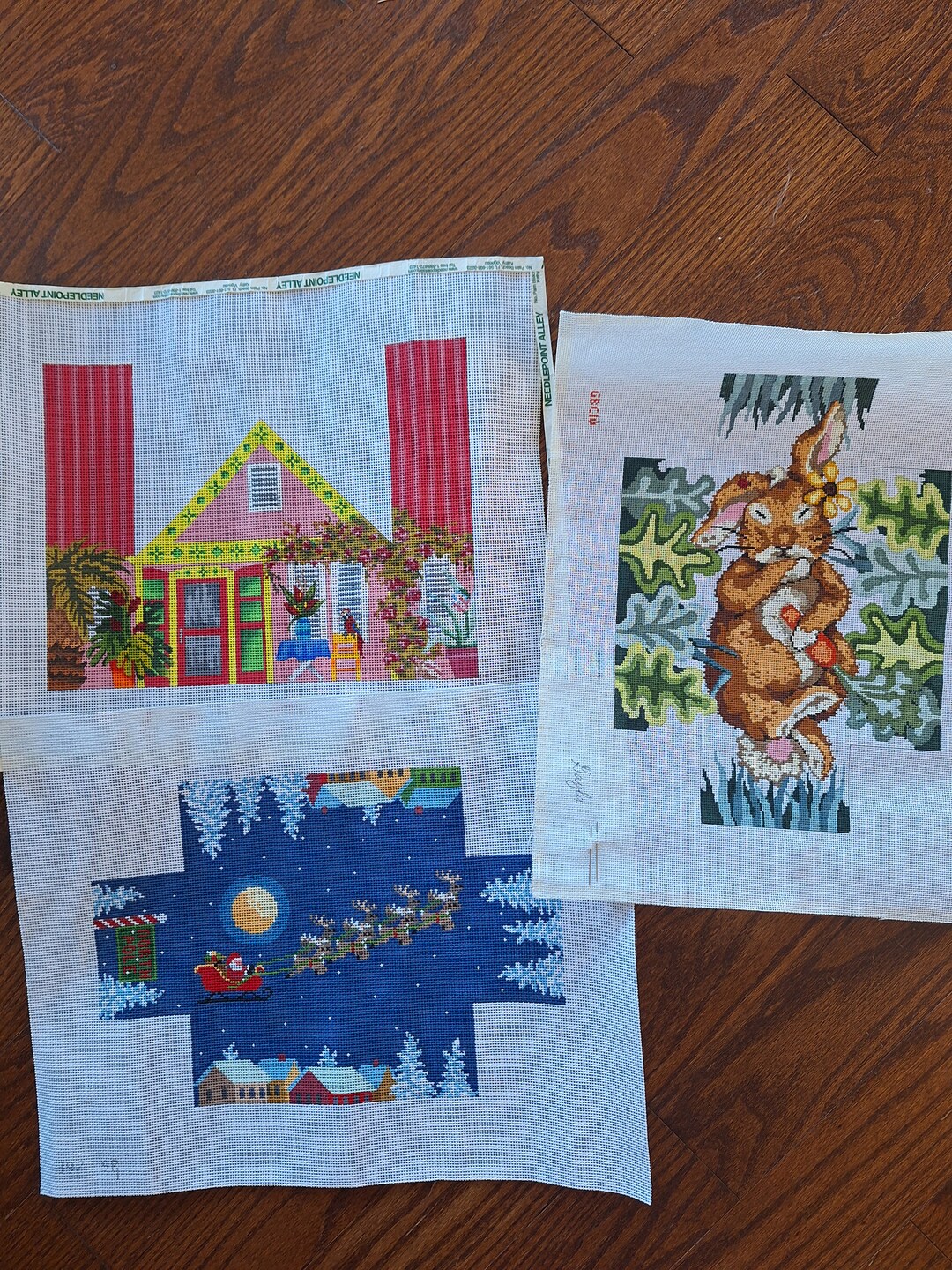 Needlepoint Canvas Brick Covers, Hand Painted, Choice, Starke Art ...