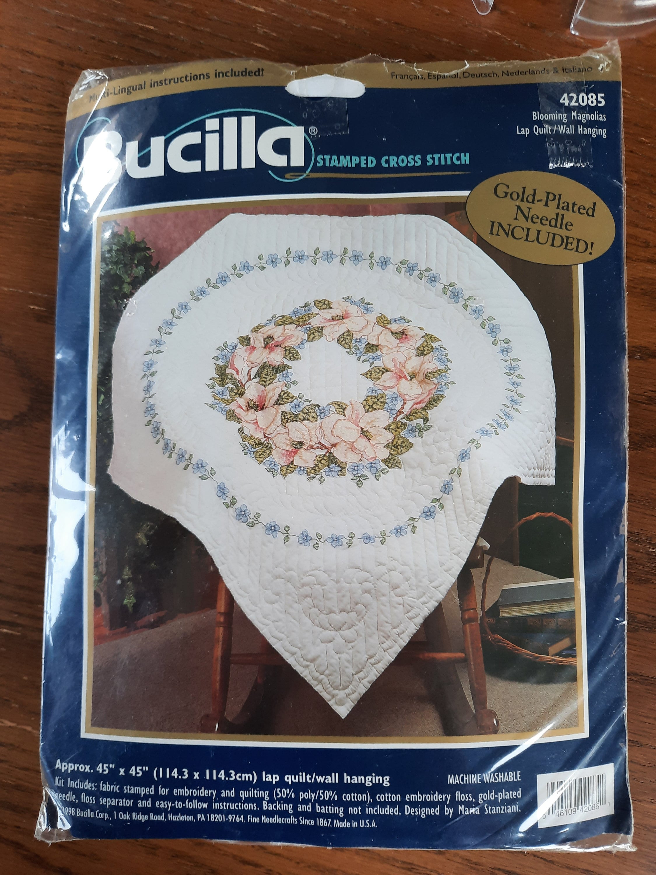 Stamped Cross Stitch Lap Quilts