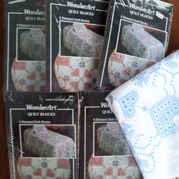 Stamped Quilt Blocks - Etsy