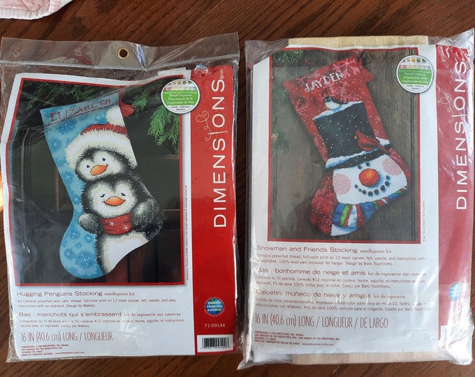 Christmas Stocking Kits, Needlepoint Kits, Dimensions, Choice, Snowman ...