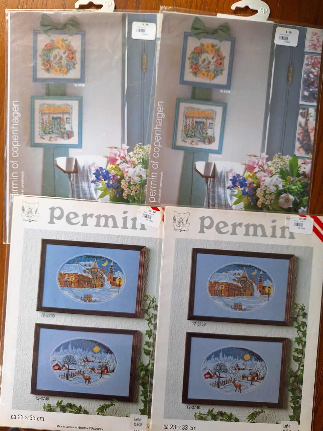 Swedish Winter,country Style,permin of Copenhagen,counted Cross Stitch ...