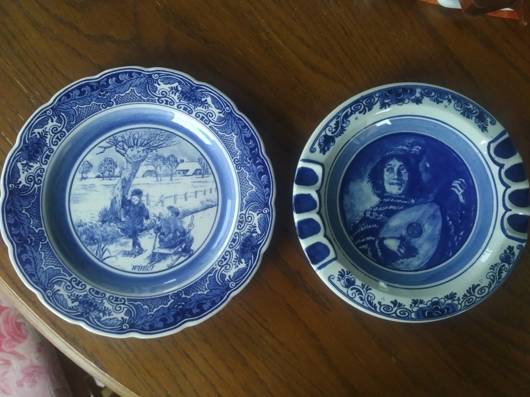 Delft, Wall Decor, Your Choice, Plate, Ash Tray, Jester, Winter - Etsy ...