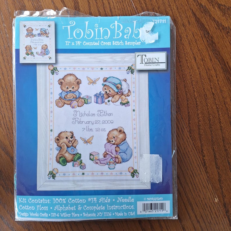 Birth Record, Counted Cross Stitch Kits, Choice, New Little Baby ...