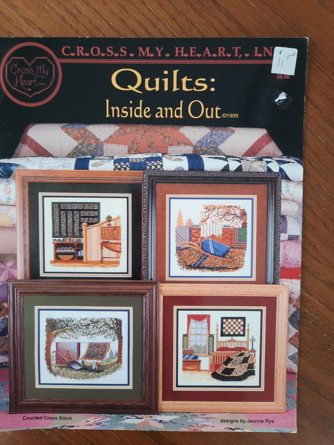 Quilts Counted Cross Stitch Patterns, Inside and Out, Cross My Heart - Etsy