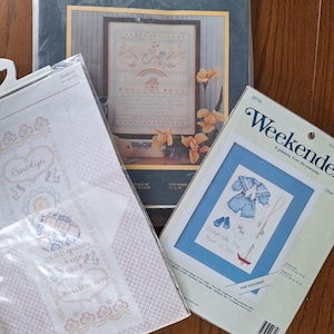 Baby Record, Counted Cross Stitch, Kit, Pattern, Vintage, Choice ...