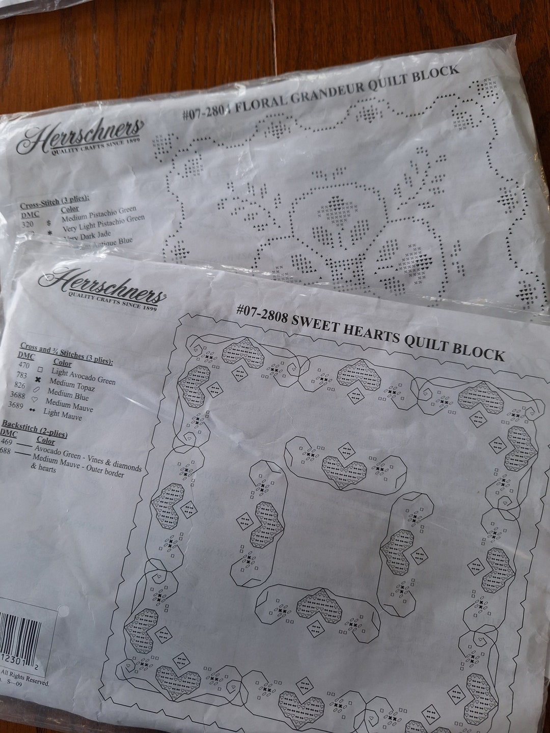 Embroidery Quilt Blocks 6 Blocks per Package, Herrschners, Choice ...