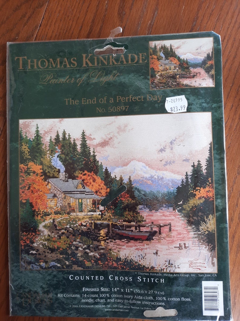 Thomas Kinkade Counted Cross Stitch Kits Candamar Designs - Etsy