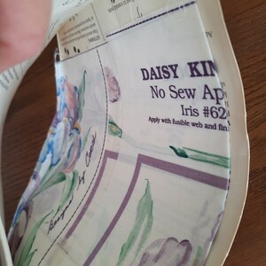 Fabric Applique, No-sew, Daisy Kingdom 6251, Iron on With Fusible Web, Iris - Etsy