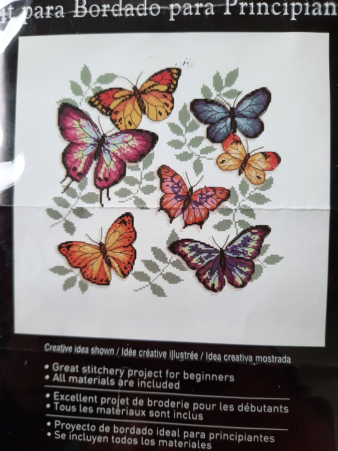 Butterfly Counted Cross Stitch Kit, Vintage, Possibly a Beginner Kit, Colour Chart - Etsy