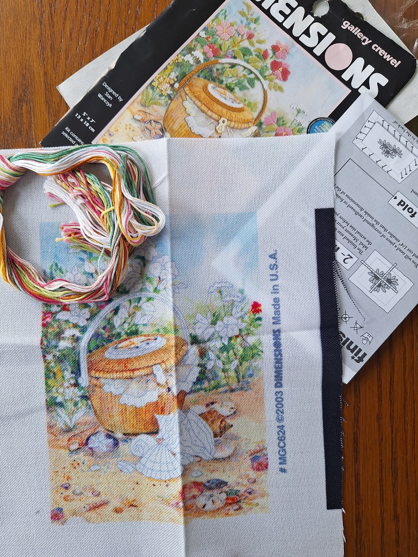 No Count Small Cross Stitch Kits, Printed Fabric, Choice, Dimensions ...