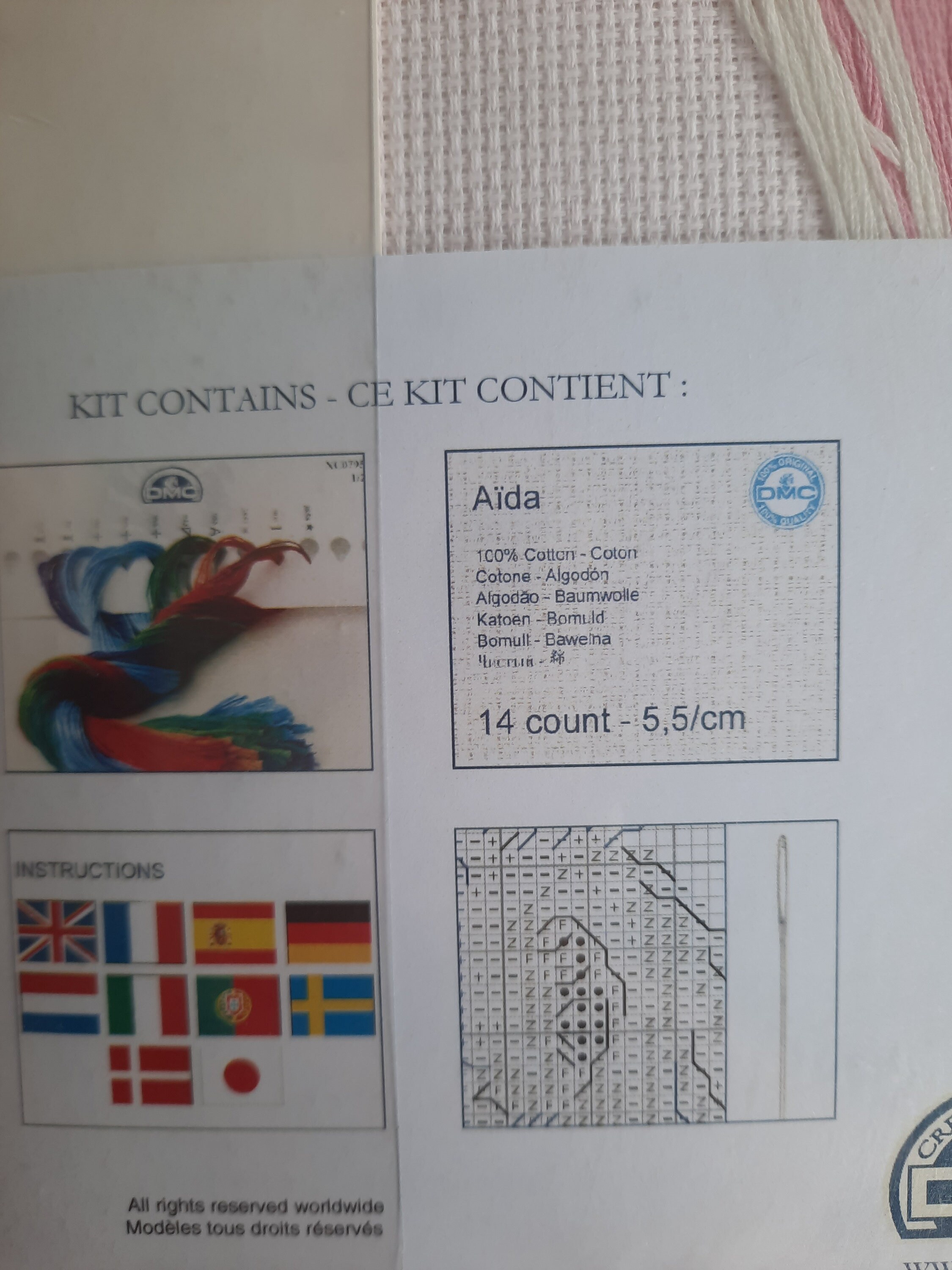 DMC Classics, Counted Cross Stitch Kits, Choice, Bobbins and Scissors ...