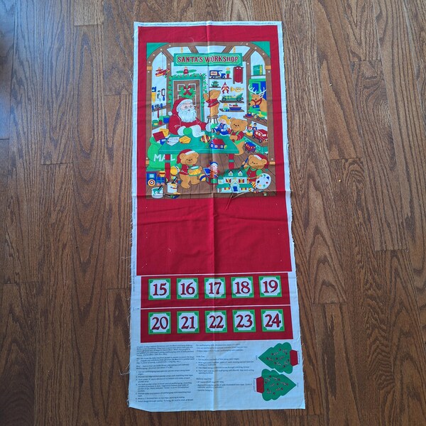 Fabric Advent Panel - Etsy