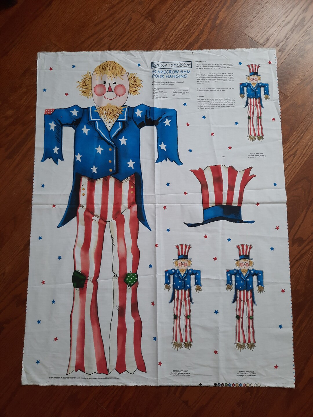 Scarecrow Sam Door Hanging, Fabric Panel, Daisy Kingdom, 3843, DIY, Sandi Gore-evams - Etsy ...