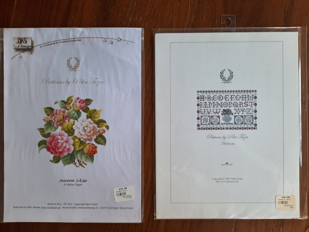 Pelin Tezer Counted Cross Stitch Patterns, Choice, Ambrosia, Two Colour ...