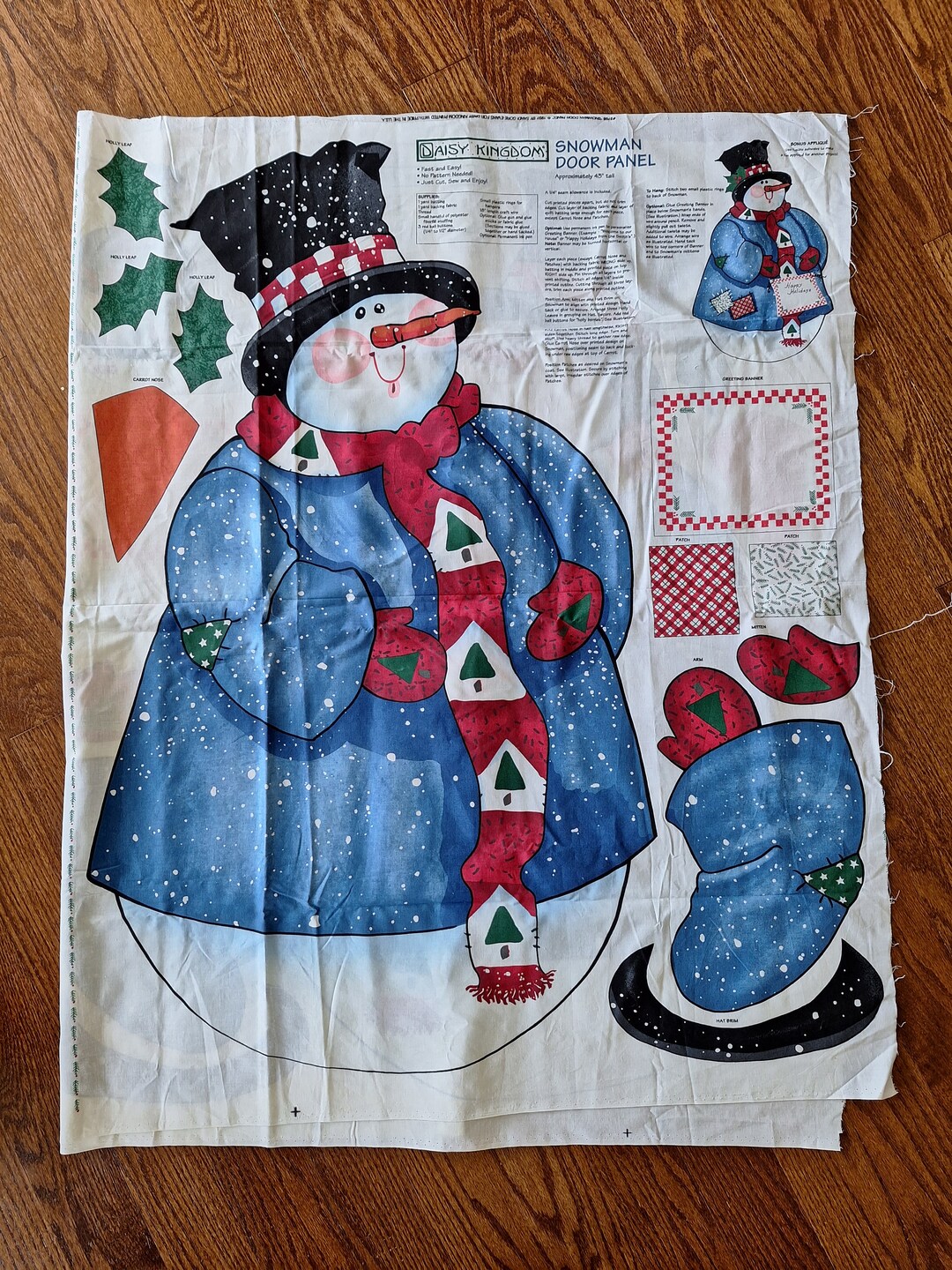 Snowman Door Panel, Fabric Panel, Daisy Kingdom, Christmas Decor ...