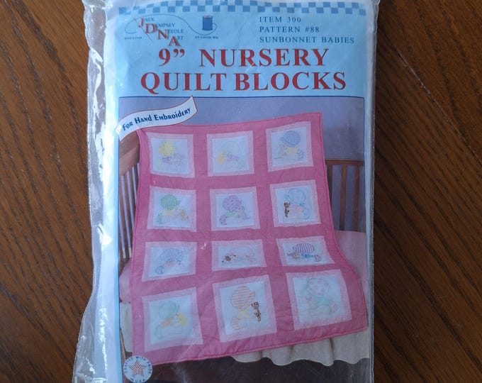 Embroidery Baby Quilt Blocks, Nursery Quilt Blocks Plus Floss, Jack ...