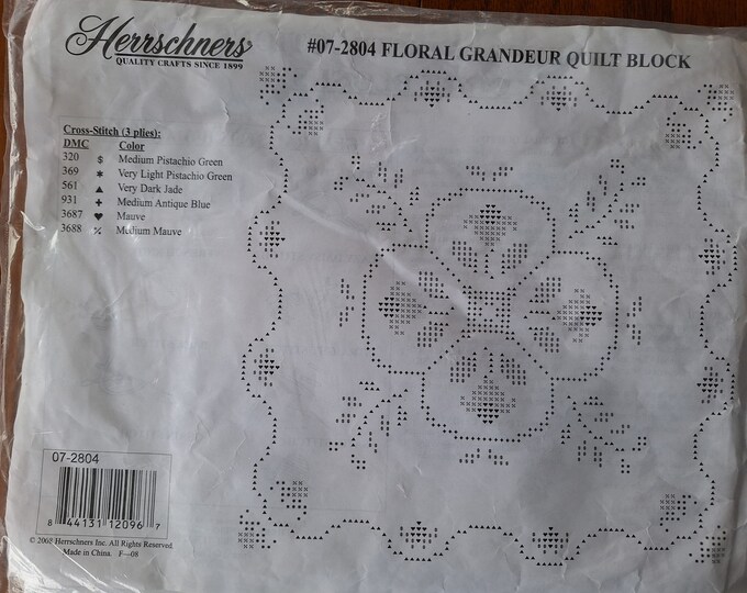 Embroidery Quilt Blocks 6 Blocks per Package, Herrschners, Choice ...