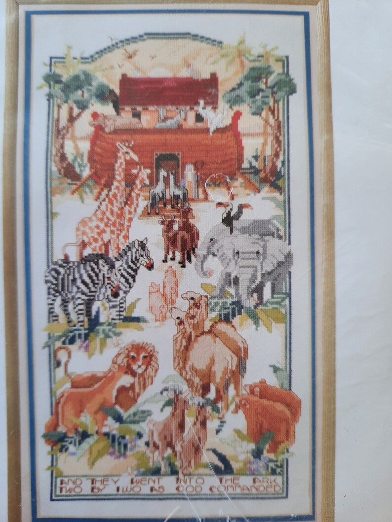 Noah's Ark Nancy Rossi Just-a-chart Counted Cross - Etsy