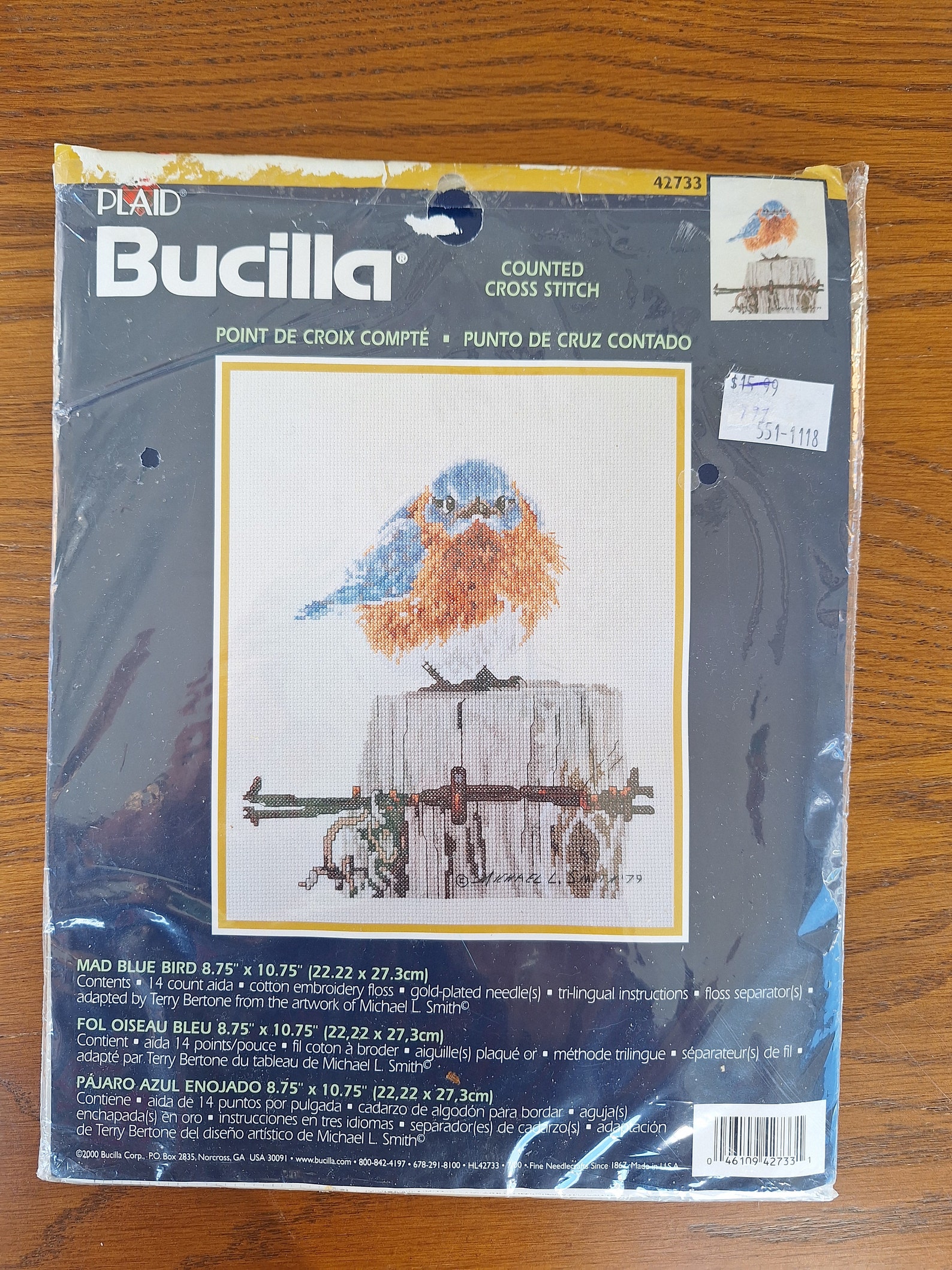 Bird Counted Cross Stitch Kits, Vintage, Choice, Mad Blue Bird, Sweet ...