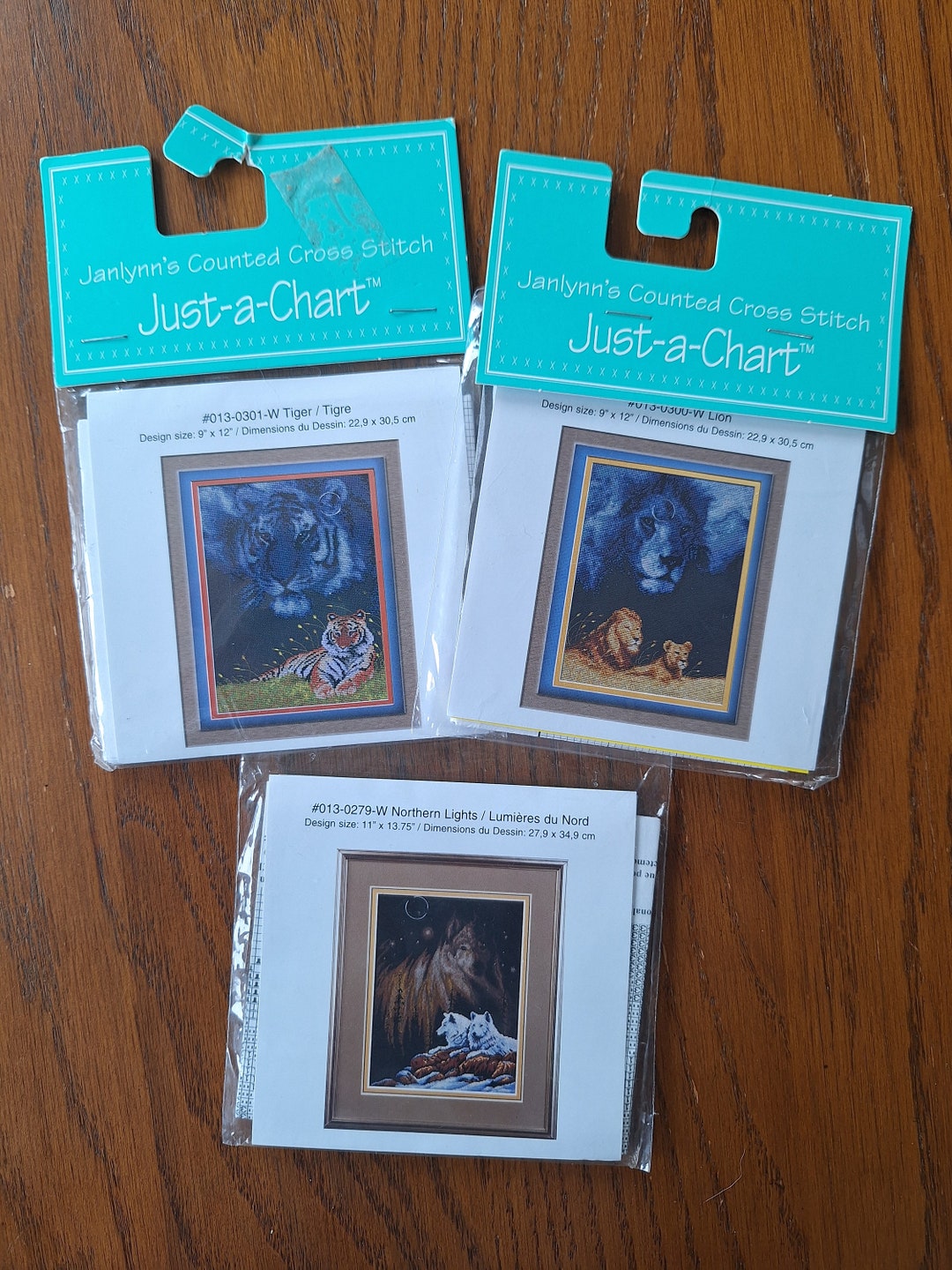 Big Cat Just-a-chart, Counted Cross Stitch Pattern, Janlynn, Choice ...