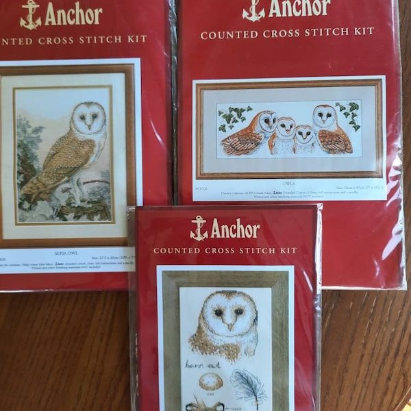 Owl Cross Stitch - Etsy Canada