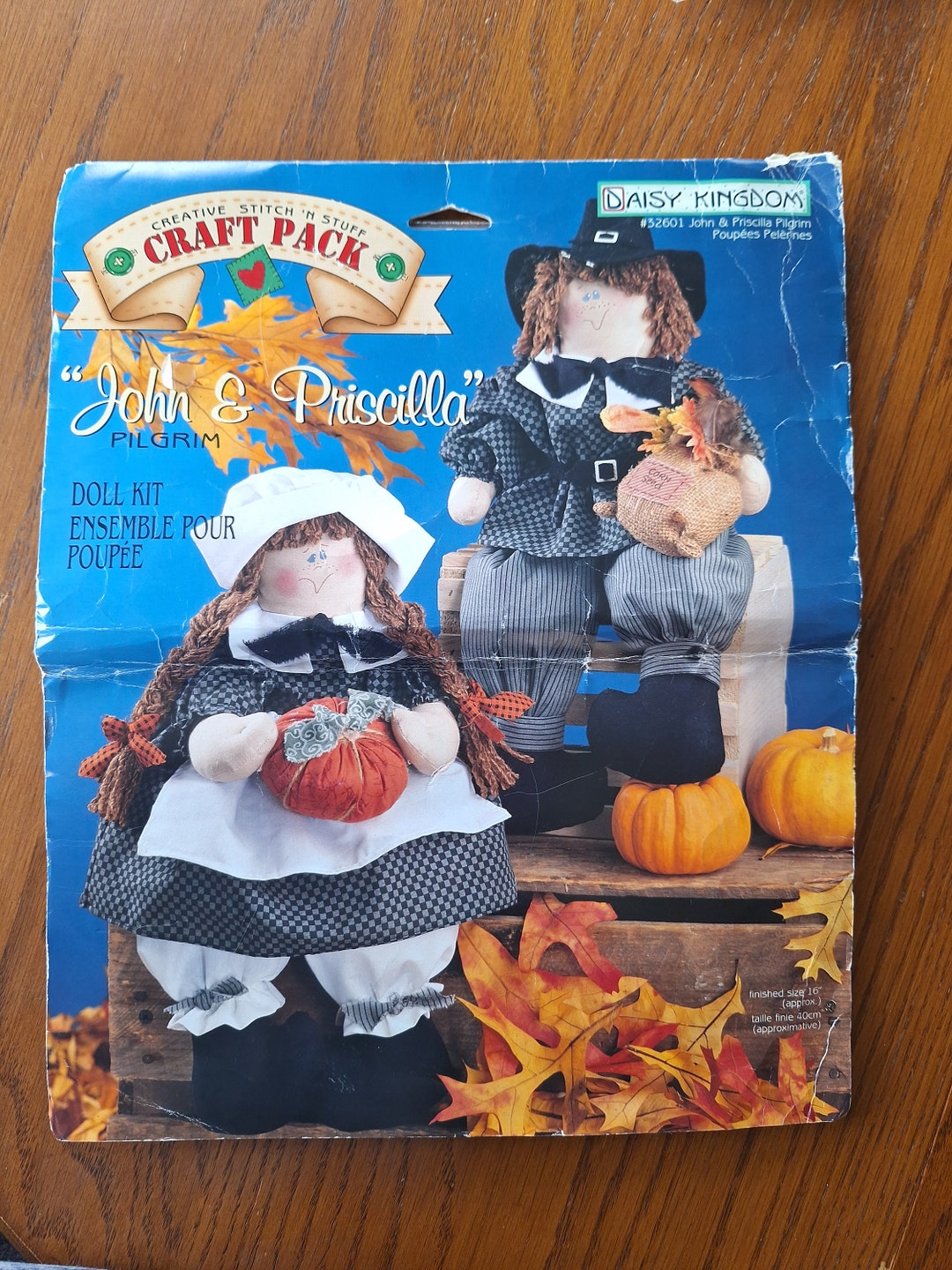 John and Priscilla Pilgrim Doll Kit, Creative Stitch N Stuff Craft Pack ...