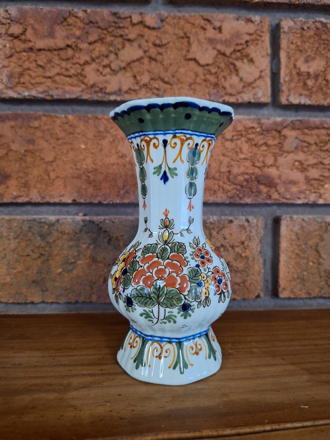 Polychrome Vase, Vintage, Porceleyne Fles, Delft, Vase, Dated 1985 - Etsy