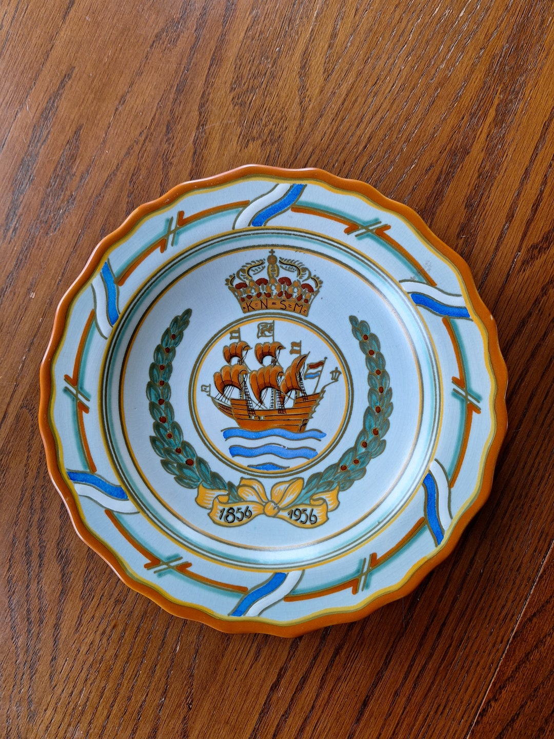 Gouda, Antique Dutch Pottery, Plateelbakkerij, Zuid Holland, 1956, KNSM ...