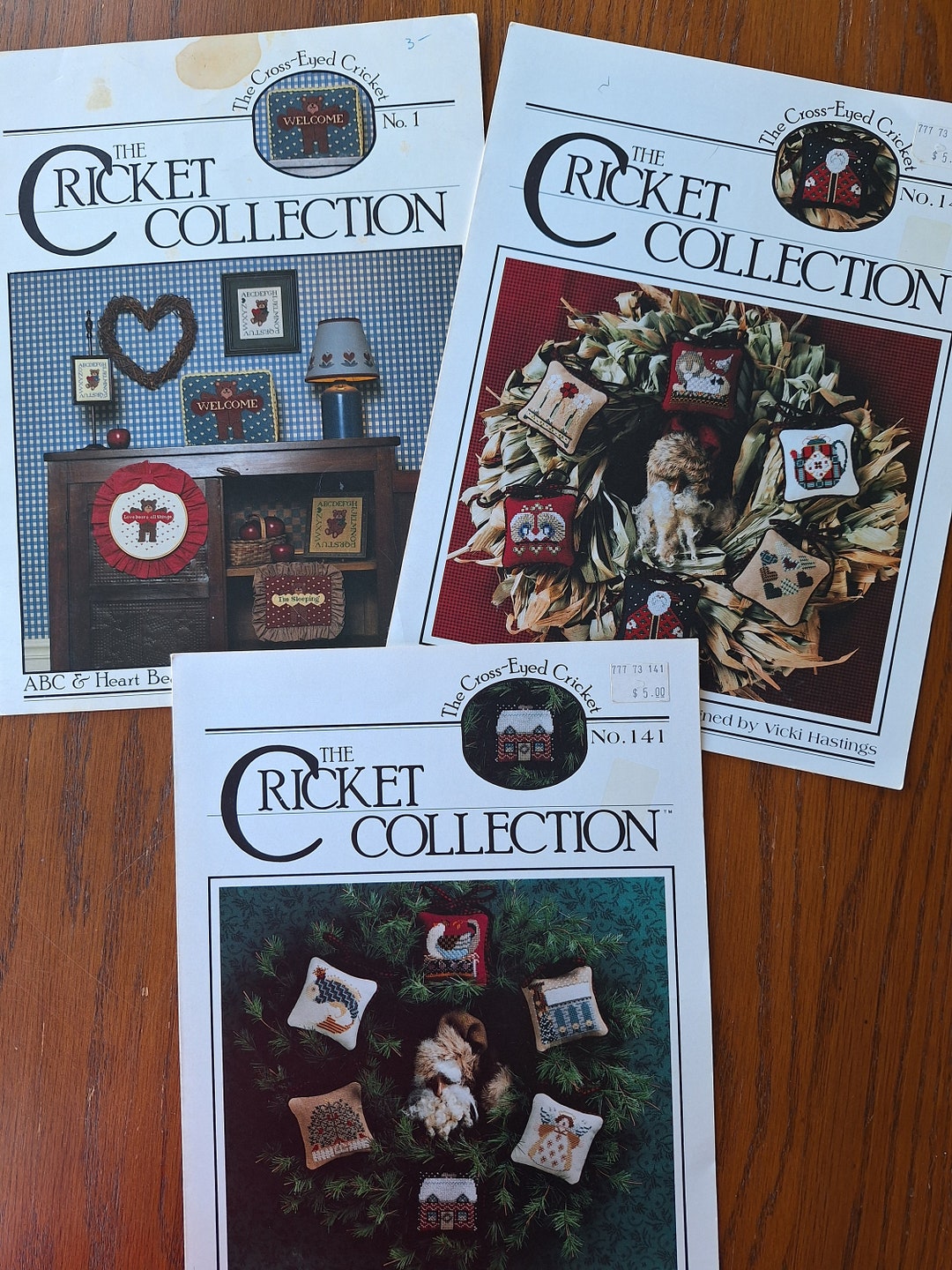 Cricket Collection Counted Cross Stitch Patterns, Choice, ABC and Heart ...