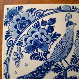 Bird Delft Tile, Delft Blauw, Hand Painted, Made in Holland - Etsy