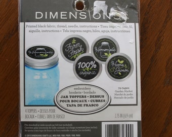 Fabric Jar Toppers - Etsy