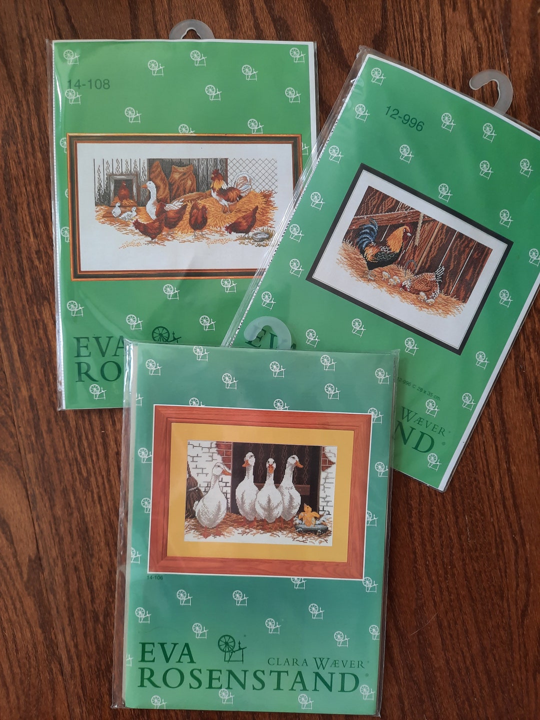 Farm Birds Counted Cross Stitch Kits, Eva Rosenstand, Clara Wæver ...