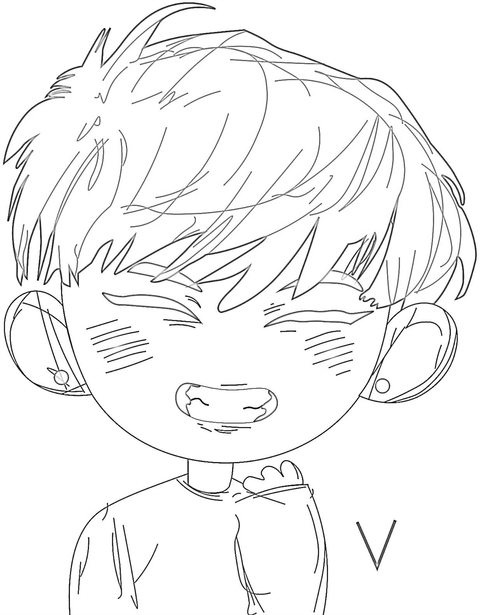 Kpop Coloring Pages Digital Download / Print or Color on Your Device - Etsy