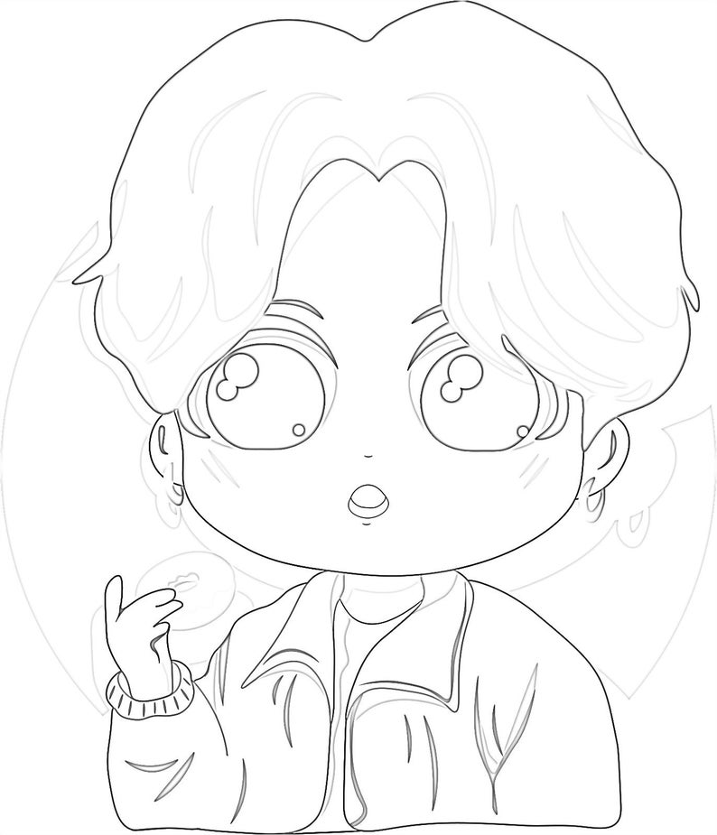 Kpop Coloring Pages Digital Download / Print or Color on Your Device - Etsy