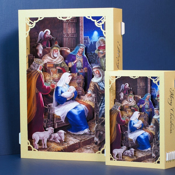 Nativity Pop up Card - Etsy