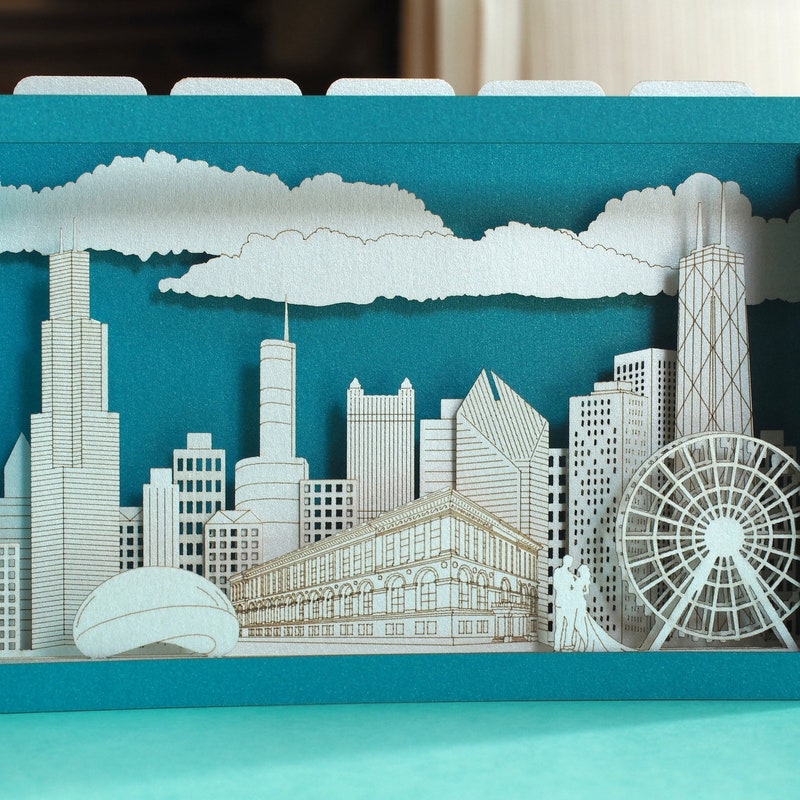 Chicago Card - Etsy