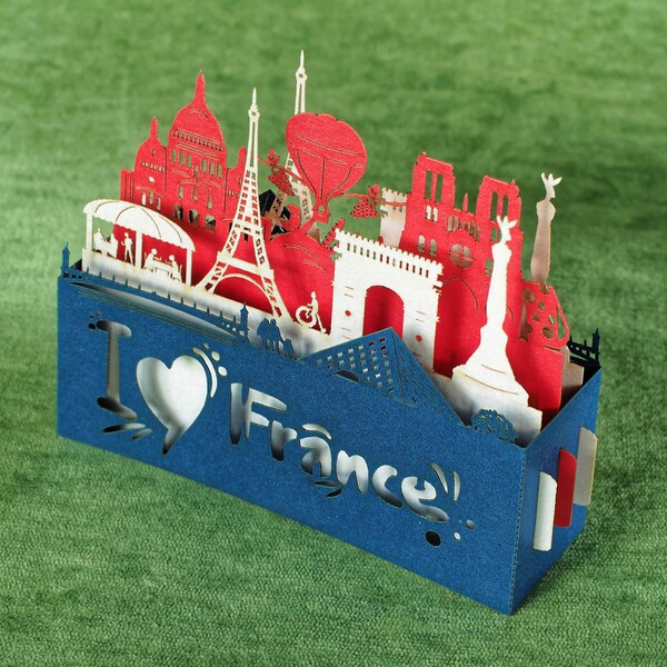 Notre Dame Pop up Card - Etsy