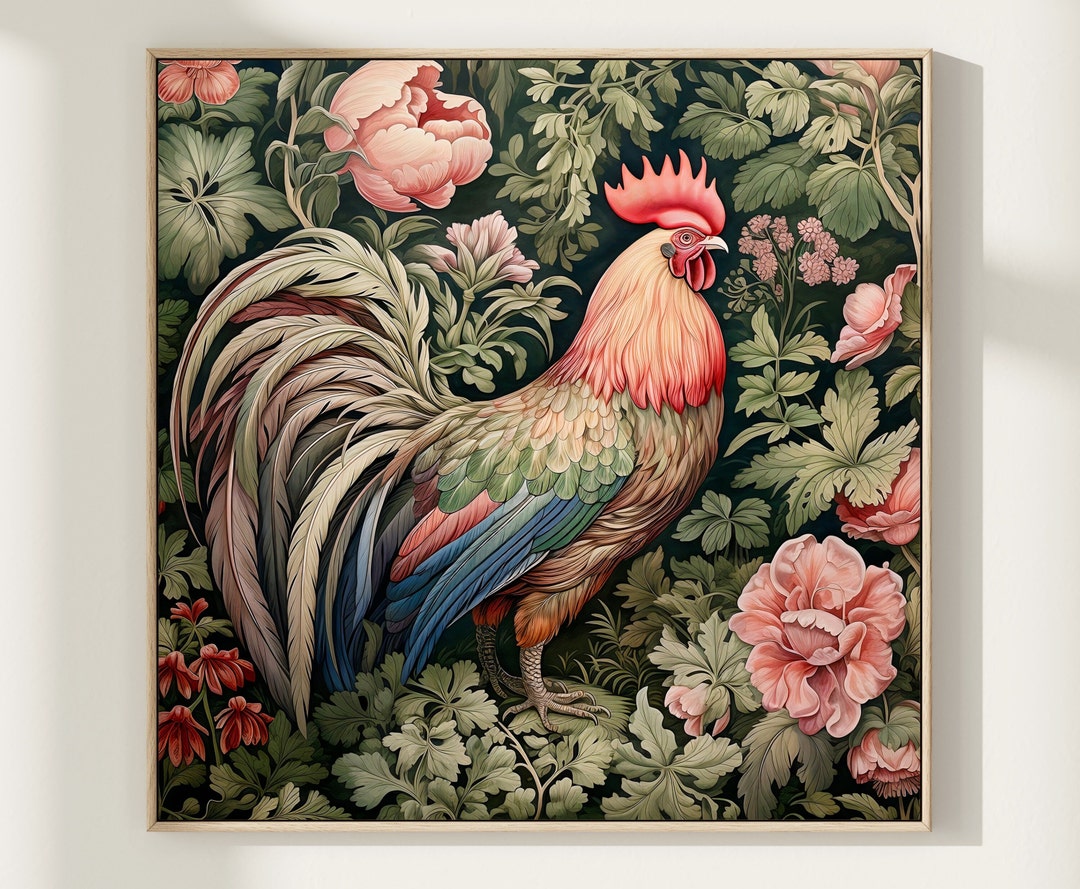 Printable Wall Art Rooster Print Wall Art Prints Wall Art Downloadable ...