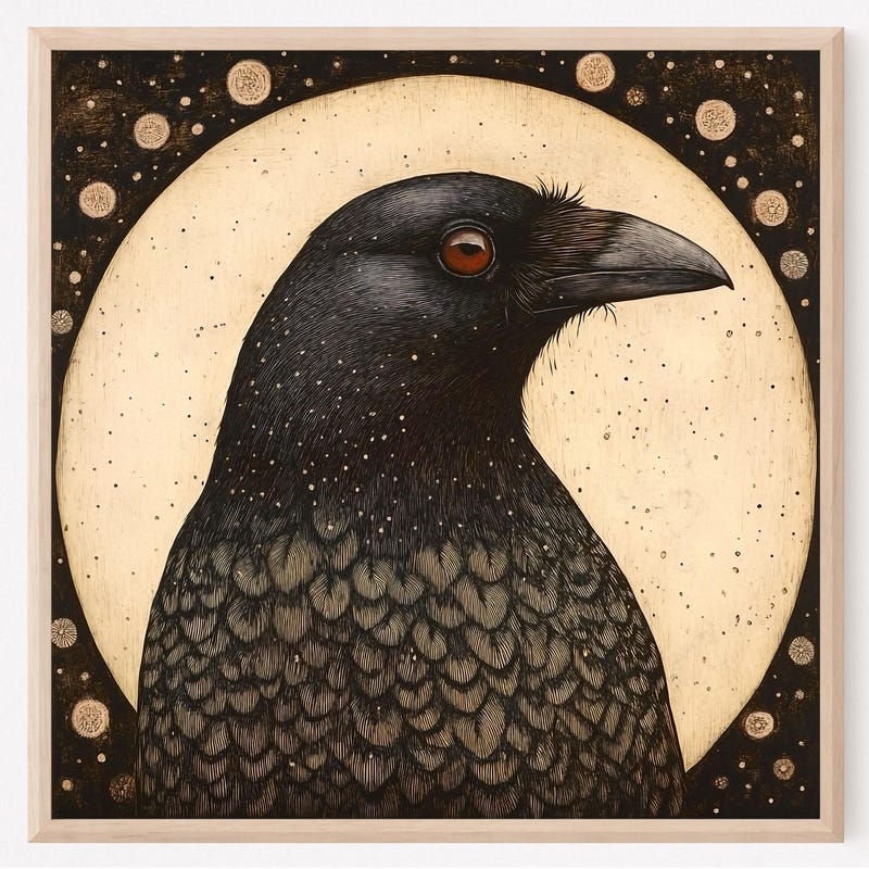 Crow Art - Etsy