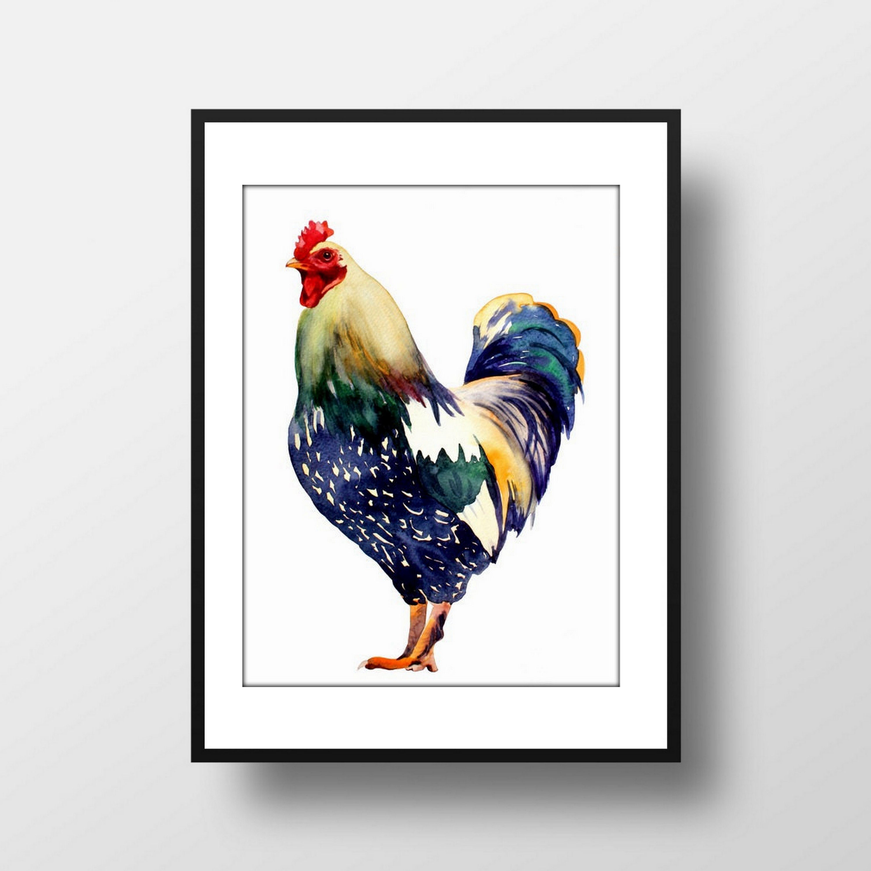 Printable wall art Rooster print wall art prints Wall art | Etsy