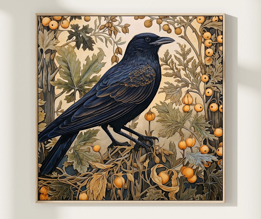 Crow Digital Download, Crow Lover Art, Crow Wall Art, Black Raven Print ...