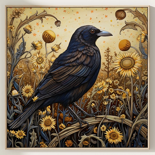 Crow Art Print - Etsy